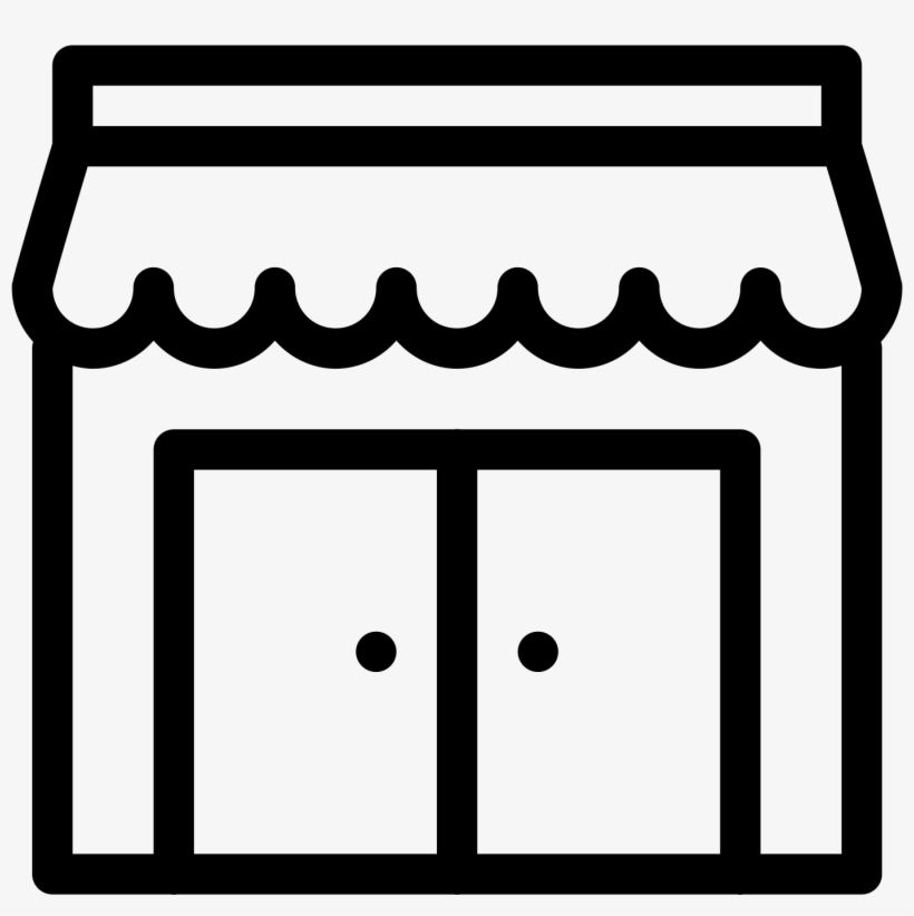 This Is An Image Of A Storefront Of A Business - Small Business Icon ...