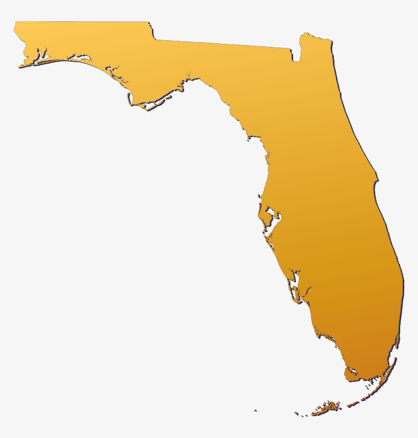 Florida History Trivia - Florida State Shape Png Transparent PNG ...