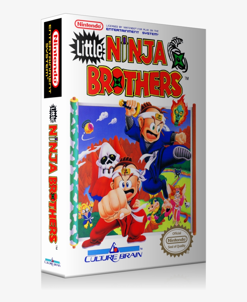 Nes Little Ninja Brothers Retail Game Cover To Fit - Little Ninja ...