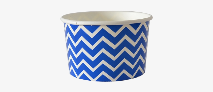360ml Ice Cream Paper Cup - Red Chevron Snack Bowls Transparent PNG ...