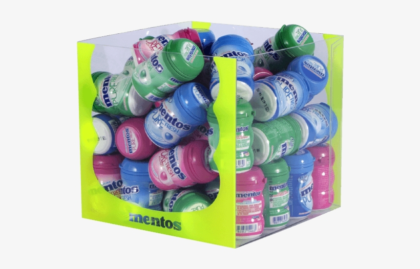 Cube Nano Bottles Mentos - Mentos Transparent PNG - 560x445 - Free ...