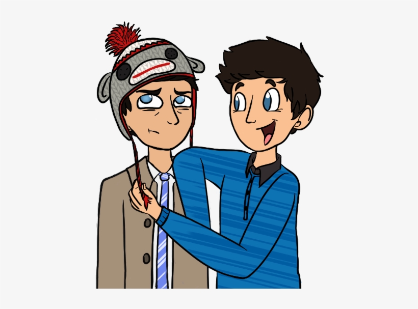 My Mediocre Version Of The 'cas Wearing A Sock-monkey - Cartoon ...
