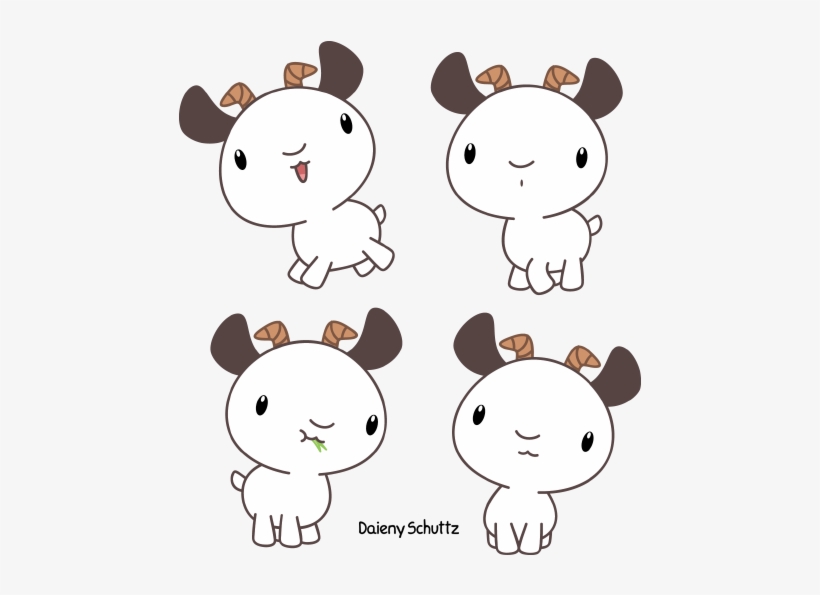 Clipart Goat Kawaii - Goat Chibi Transparent PNG - 506x560 - Free ...