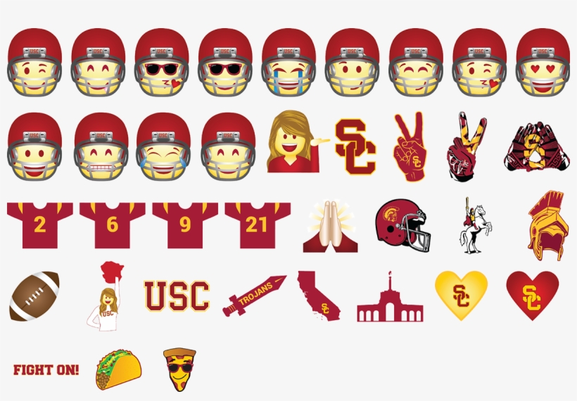 Emojis - Fight On Emoji Usc Transparent PNG - 1200x776 - Free Download ...