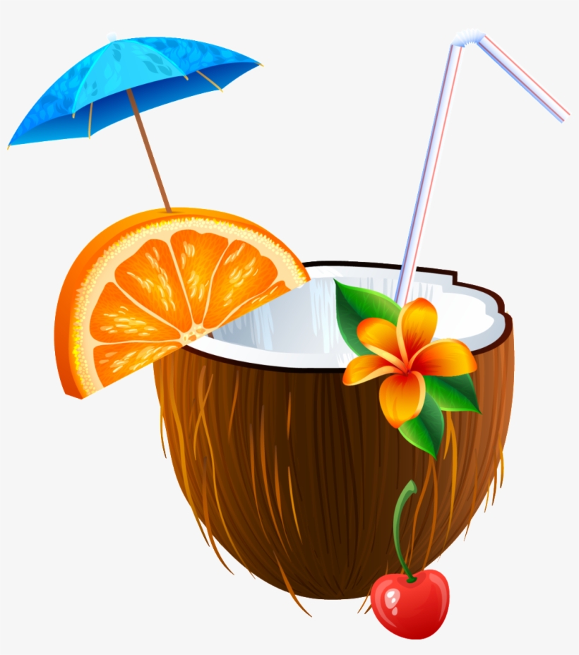 Coconut Cartoon Transparent - Coconut Juice Clipart Png Transparent PNG ...