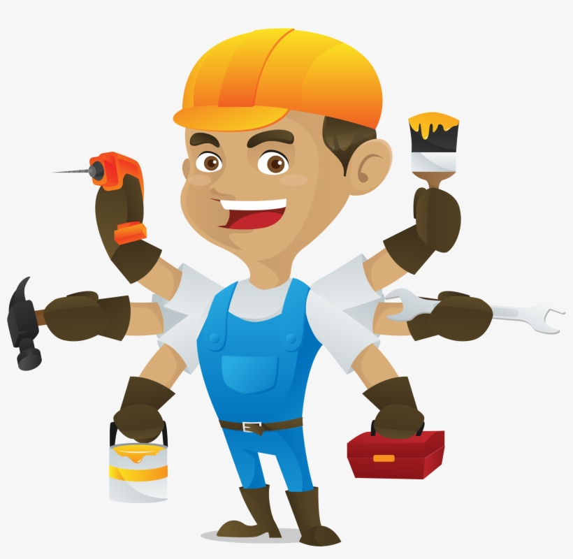 Sequimhandyman - Com - Handyman Multiple Hands Transparent PNG ...