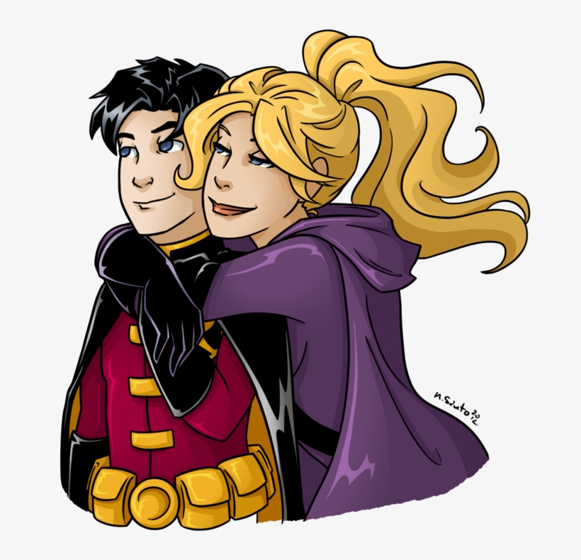 Tim Drake And Stephanie Brown - Tim Drake And Stephanie Brown Drawing ...