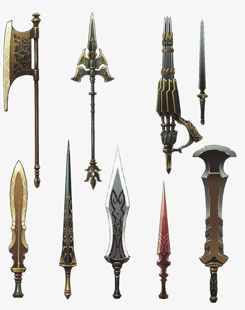 Gilgamesh's Weapons In Fate/extra Ccc - Babylons Weapons Transparent ...
