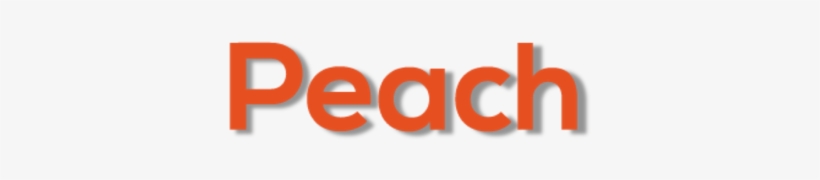Peach - Dairy Innovations, Llc. Transparent PNG - 1000x210 - Free ...