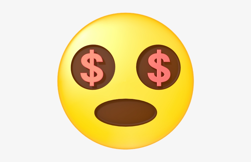 Eyes $ Mark - Emoji Transparent PNG - 500x500 - Free Download on NicePNG