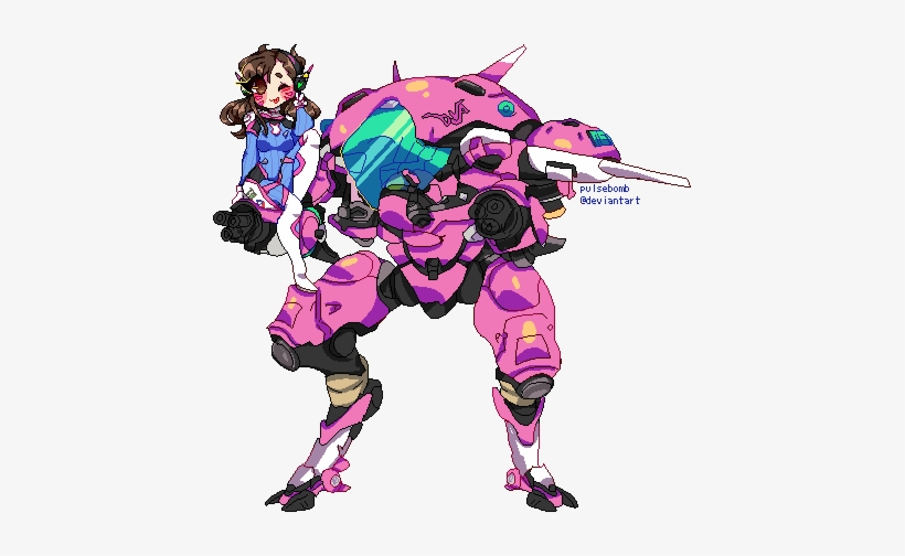 D - Va Pixel - D Va Pixel Art Transparent PNG - 433x424 - Free Download ...