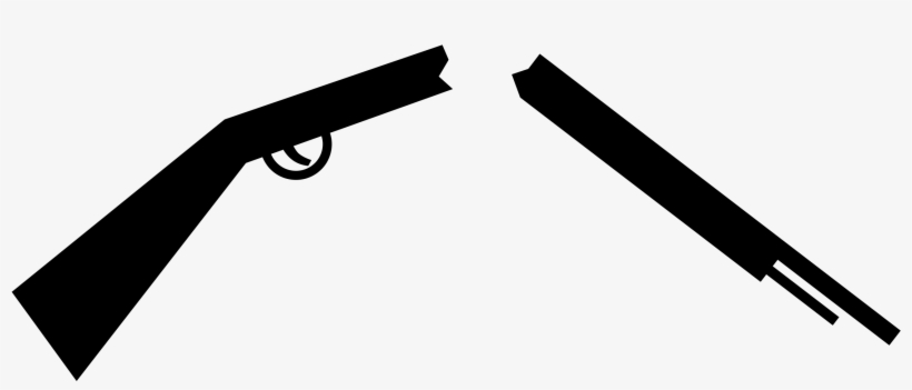 Shotgun Clipart Big Gun - Broken Rifle Transparent PNG - 2400x911 ...