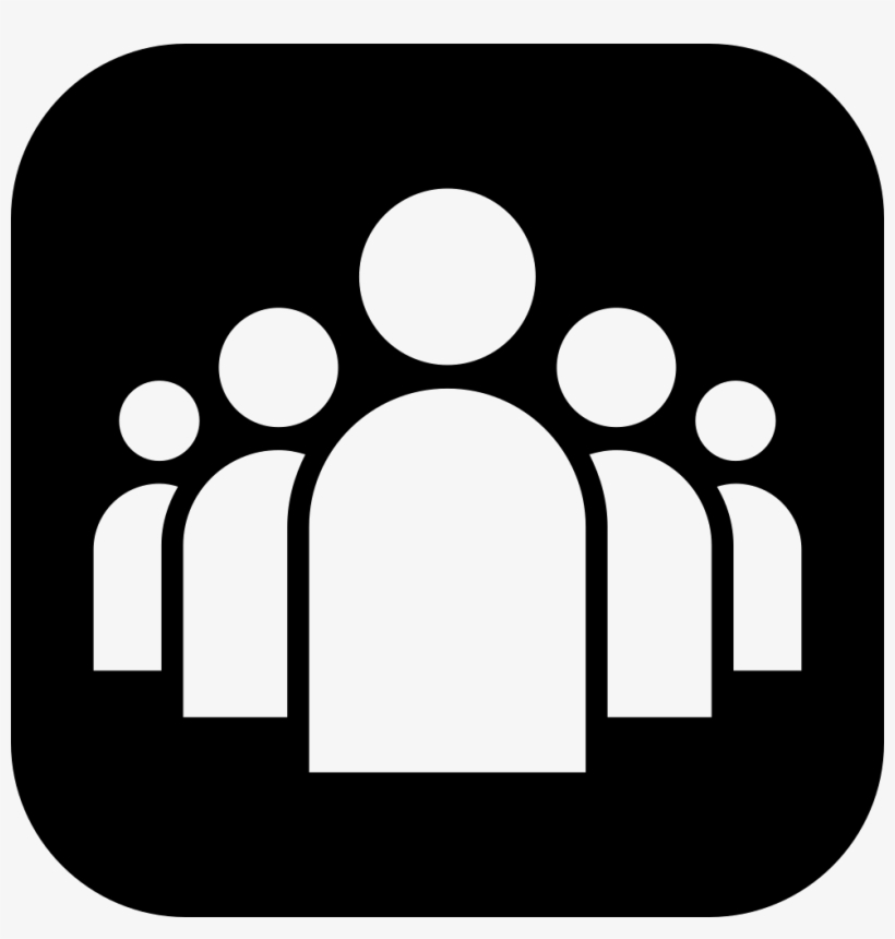 Group Of People In White A Black Rounded Square Comments - White Group ...