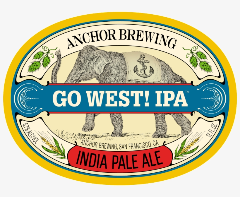 Go West Ipa - Anchor Go West Ipa Logo Transparent PNG - 800x593 - Free ...
