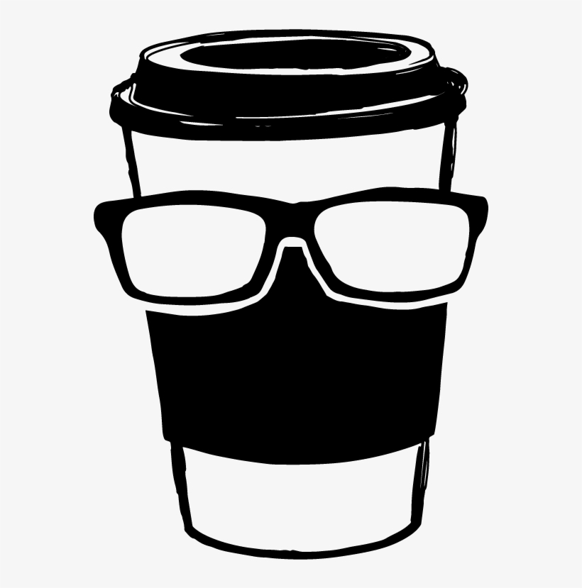 Alfred Drinking Coffee Logo Blank Black Transparent - Alfred Drinking ...