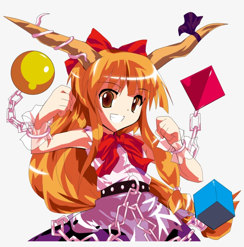 But She's Seriously Cute - Suika Ibuki Png Transparent PNG - 2136x2052 ...