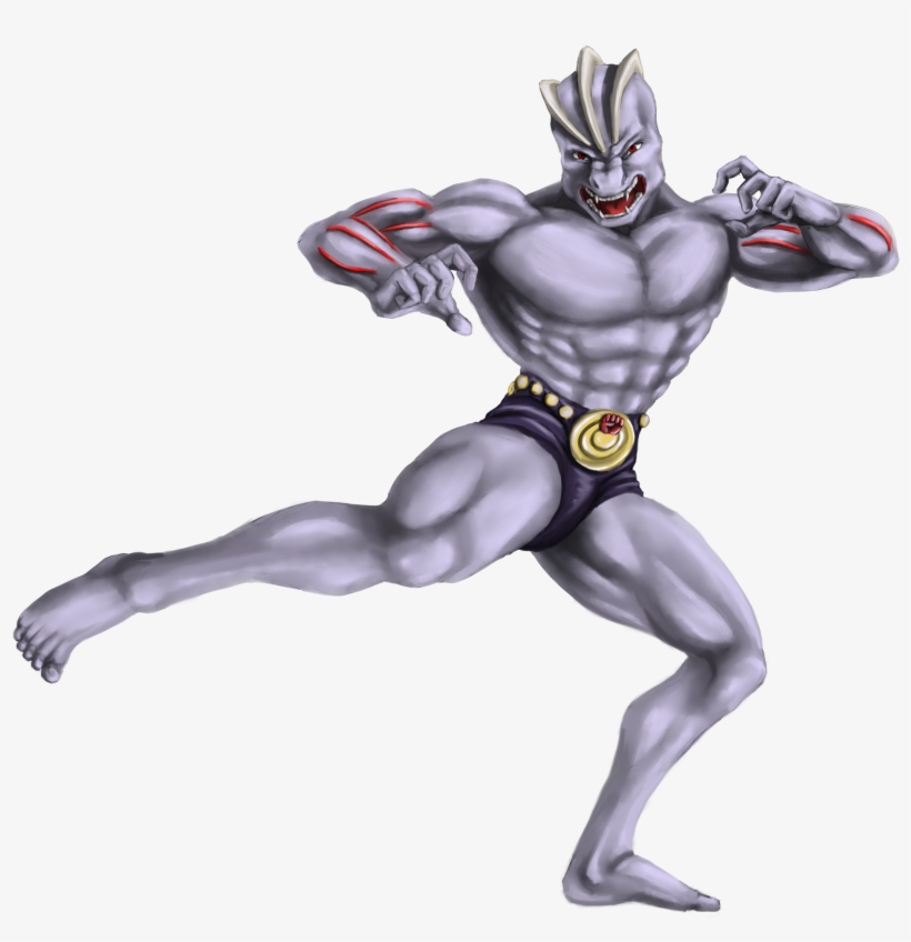 Machoke Used Low Kick By Muddytiger - Pokemon Machoke Transparent PNG ...