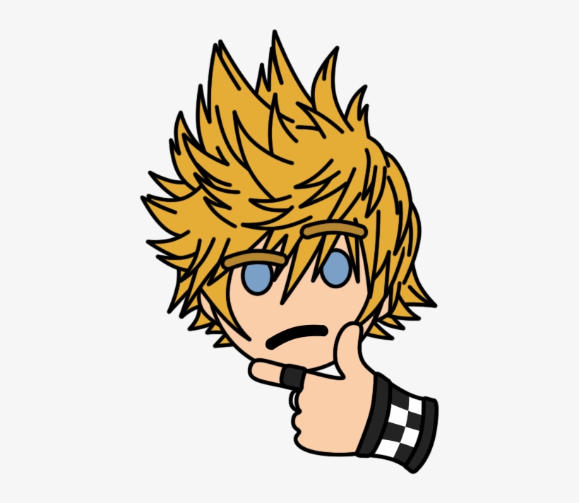 Kh2[kh2] Thinking Roxas - Roxas Transparent PNG - 425x632 - Free ...