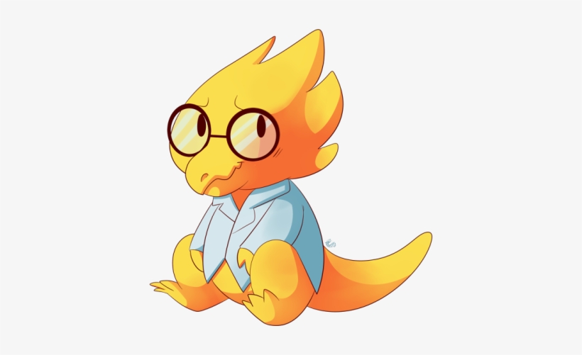 Alphys - - Undertale Alphys Blank Background Transparent PNG - 500x424 ...
