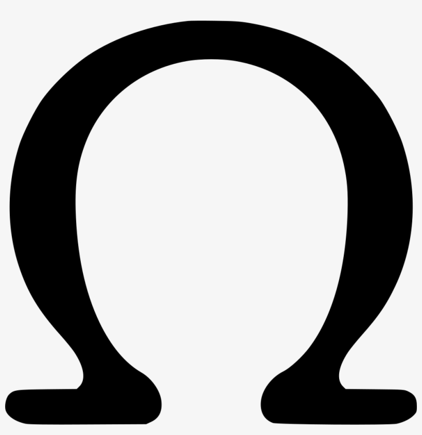 Omega Greek Alphabet Letter - Black Horseshoe Clipart Transparent PNG ...