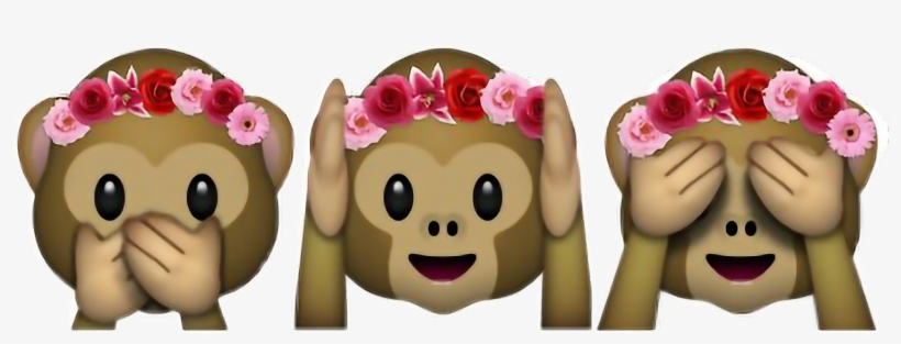 Report Abuse - 🙈 🙉 🙊 Emoji Transparent PNG - 1676x560 - Free Download ...