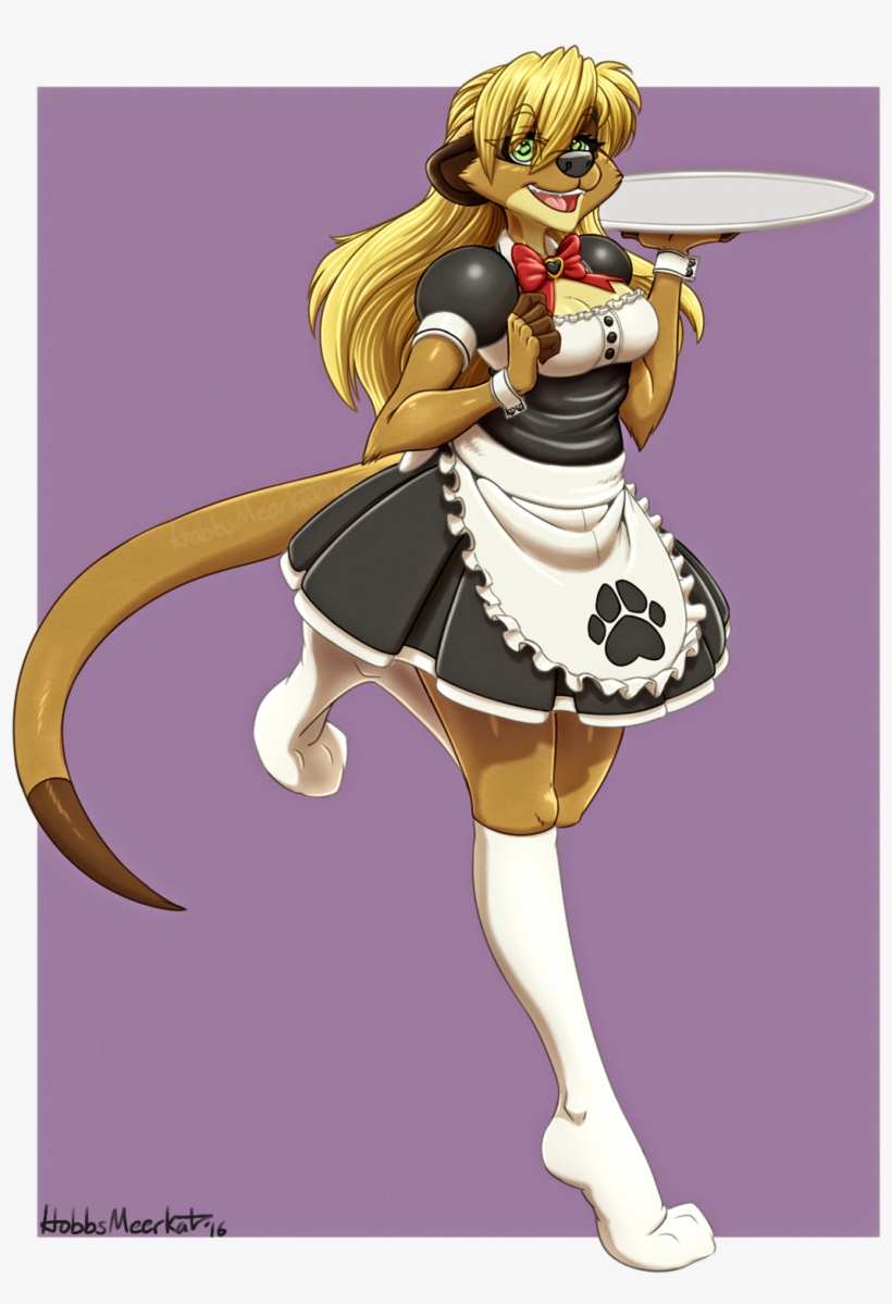 Meerkat Maid Maryssa - Anime Meerkat Girl Transparent PNG - 1280x1656 ...