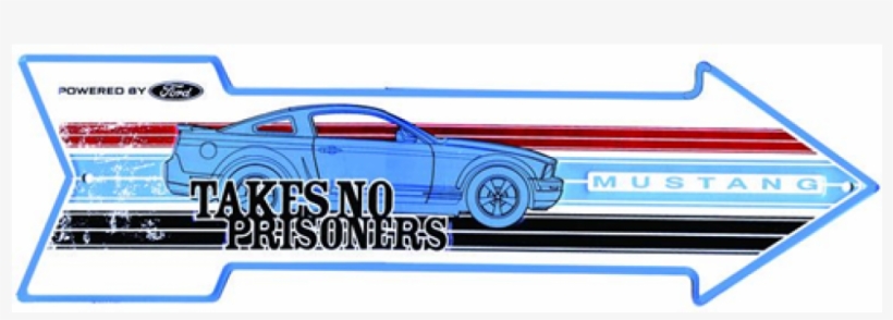 Ge Ford Mustang Arrow Sign - Ford Mustang Metal Arrow Sign (20x6 ...