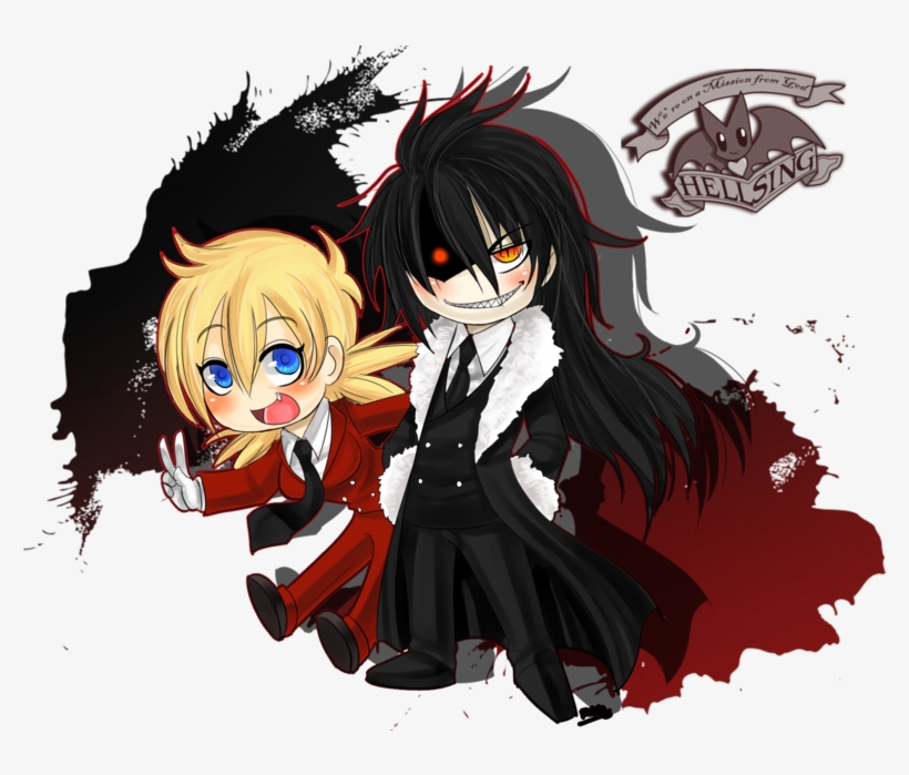 Hellsing Hellsing, Аниме, Чиби, Алукард, Integra Hellsing, - Hellsing ...