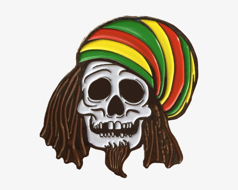 Rasta Skull Hat Pin - Skull Rasta Transparent PNG - 480x480 - Free ...