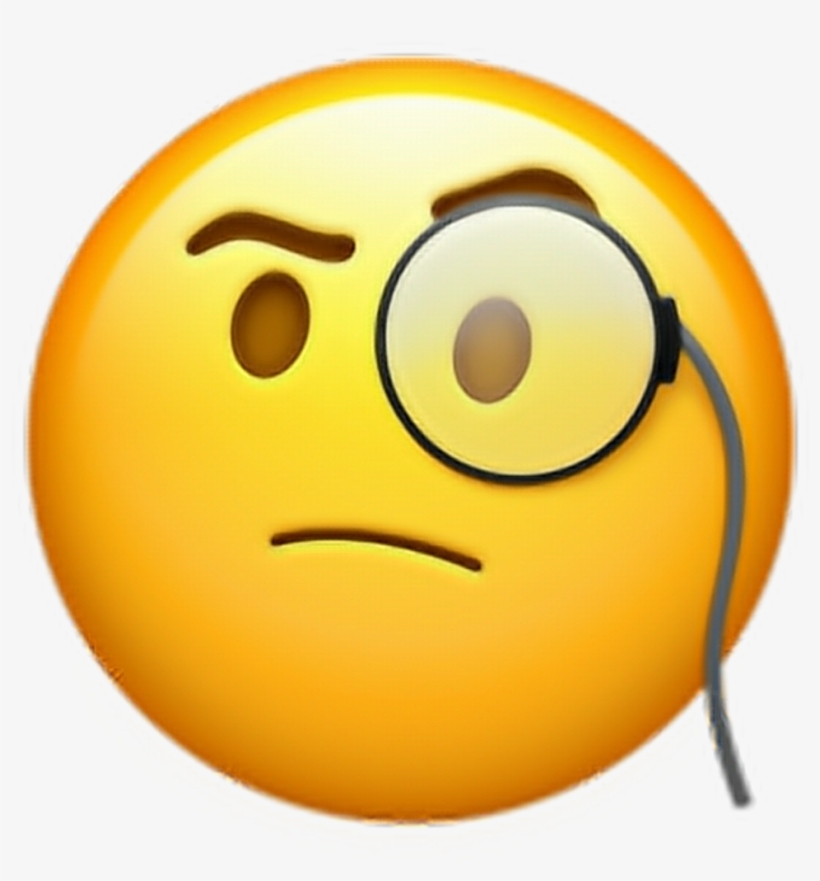 Download Monocle Emoji - HD Transparent PNG - NicePNG.com