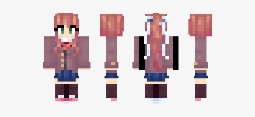 Download Minecraft Skin Monika Doki Doki - Monika Doki Doki Minecraft ...