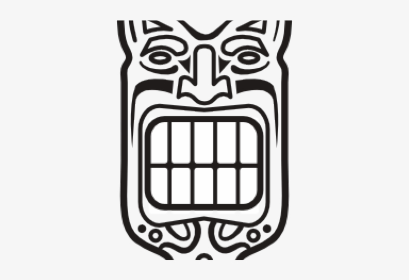Tiki Mask Template Hawaiian Tiki Tiki Template Transparent PNG 