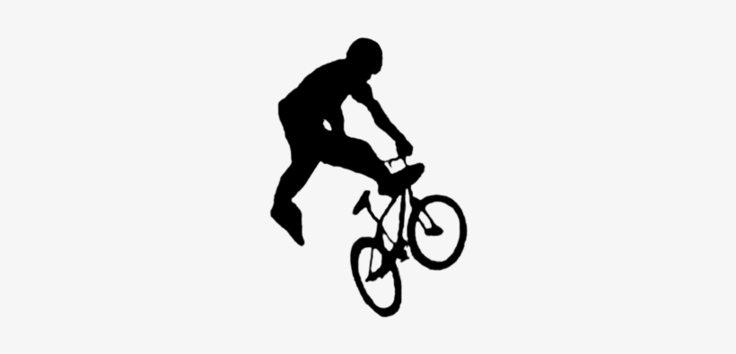 Bmx Rider - Black And White Bmx Rider Transparent PNG - 674x518 - Free ...