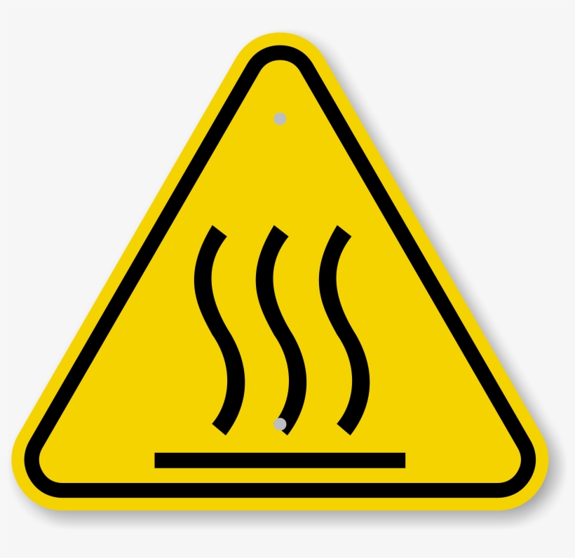 Iso Burn Hazard Hot Surface Symbol Warning Sign - Stairs Fall ...