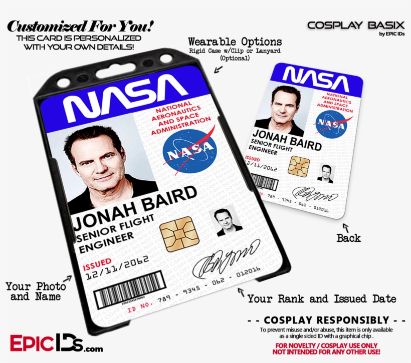 Free Printable Nasa Id Badge Template Printable Templates Free