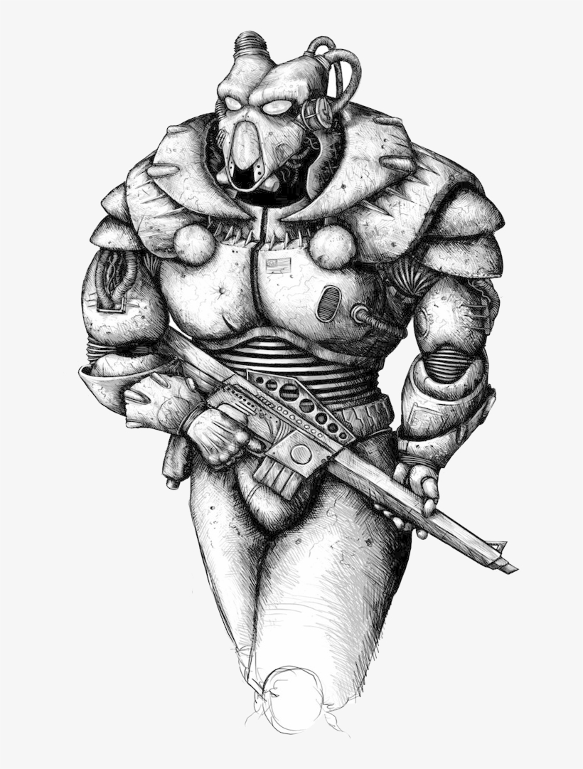 Enclave Soldier By Adrianborgnine - Fallout Transparent PNG - 645x1018 ...