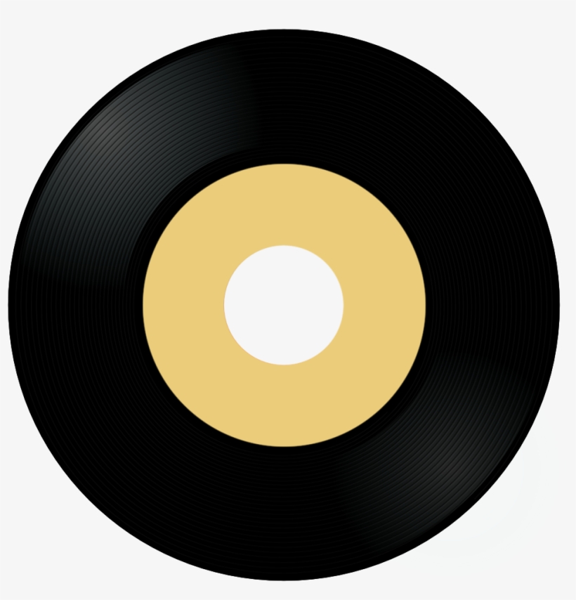 Full Tan/peach/orange Vinyl Record Vintage Png Transparent - Circle ...