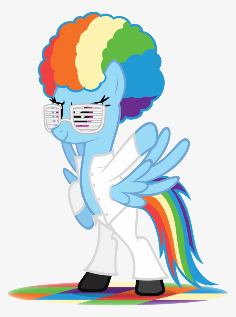 Afro Clipart Rainbow - My Little Pony Rainbow Dash Afro Transparent PNG ...