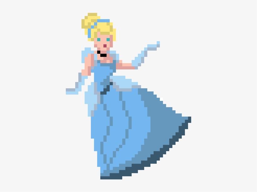 Cinderella - Cinderella Pixel Art Transparent PNG - 530x590 - Free ...