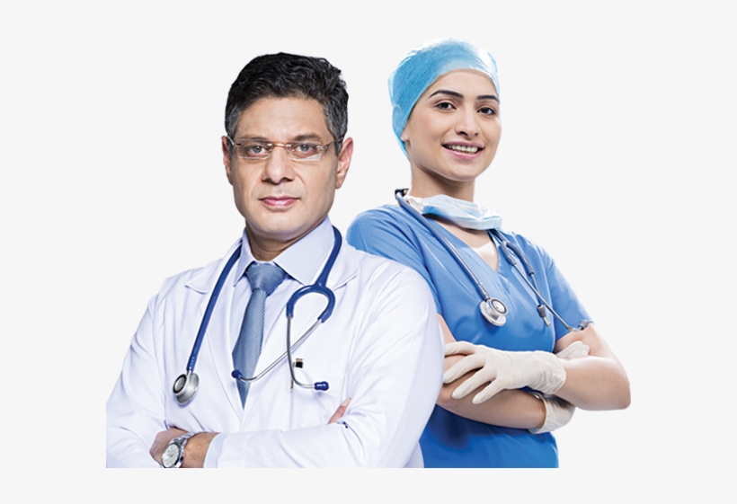 Best Doctors India - Indian Doctor And Nurse Transparent PNG - 586x564 ...