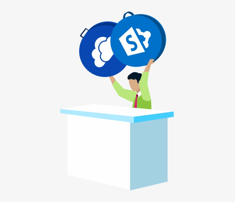 Both The Onedrive And Sharepoint Software Applications Transparent PNG ...