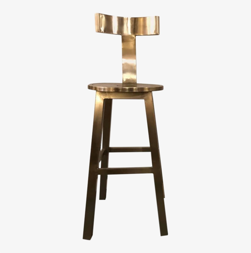 Deco Style Steel Bar Stool On Chairish - Bar Stool Transparent PNG ...