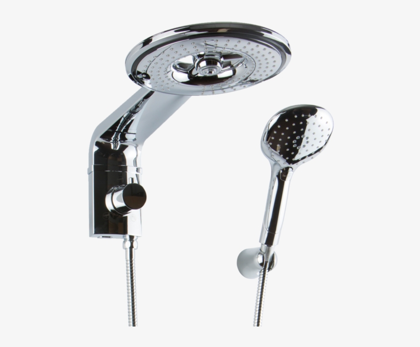 Brohn Tribano Chrome Multifunction Shower Head With - Trident Shower ...