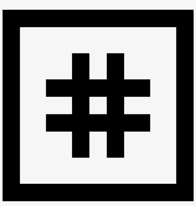 Hashtag 2 Icon - Lightroom Logo Black And White Transparent PNG ...