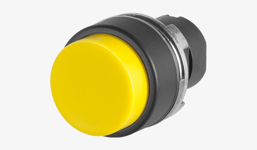 Projecting Push Button Yellow - Push-button Transparent PNG - 500x400 ...