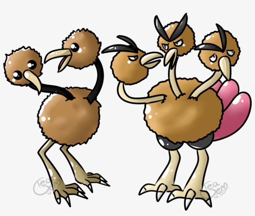 Doduo Shiny - Pokémon Transparent PNG - 999x799 - Free Download on NicePNG