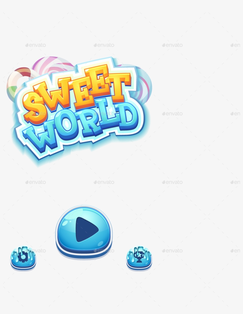 Png/sweet World Mobile Gui Boot Loading Screen For - Mobile Game Title ...