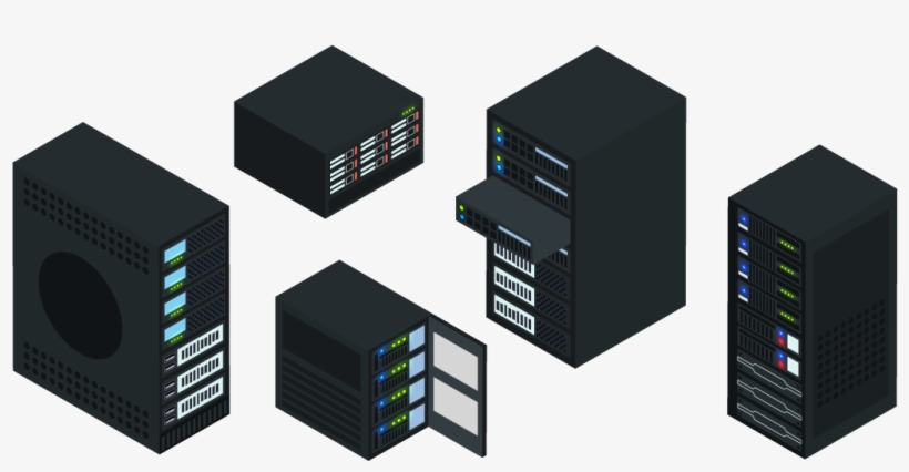 Hosted Servers, Storage, Rackmounted Servers Icon - Data Center ...