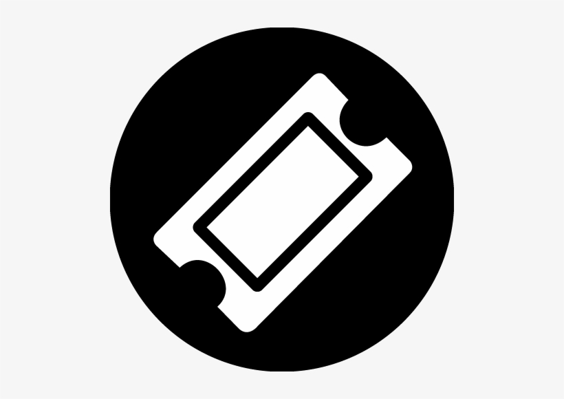 Ticket Icon White Png Transparent PNG - 500x500 - Free Download on NicePNG