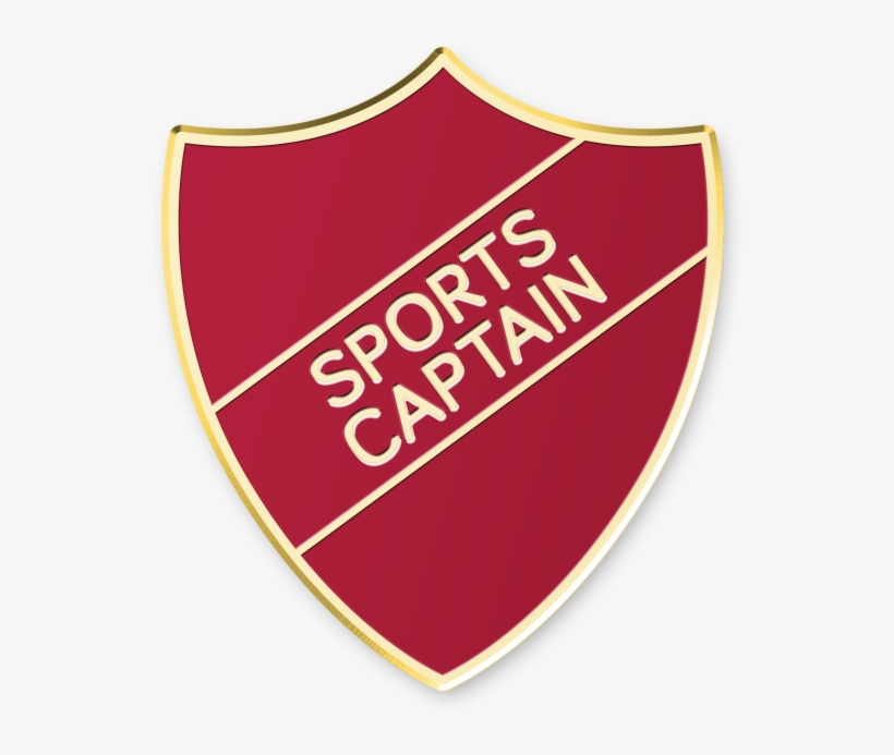 Sports Captain Shield $0 - Red House Captain Badge Transparent PNG ...